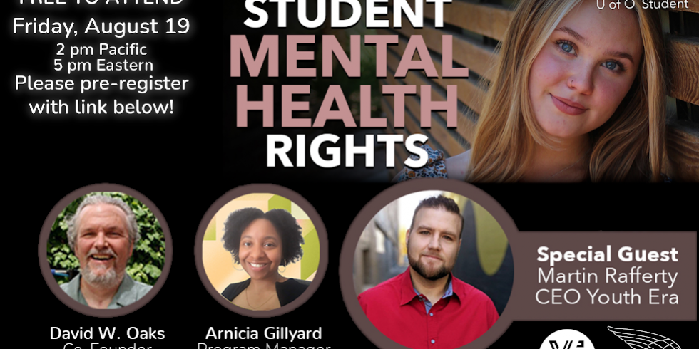 Webinar: Student Mental Health Rights - MindFreedom International (MFI)